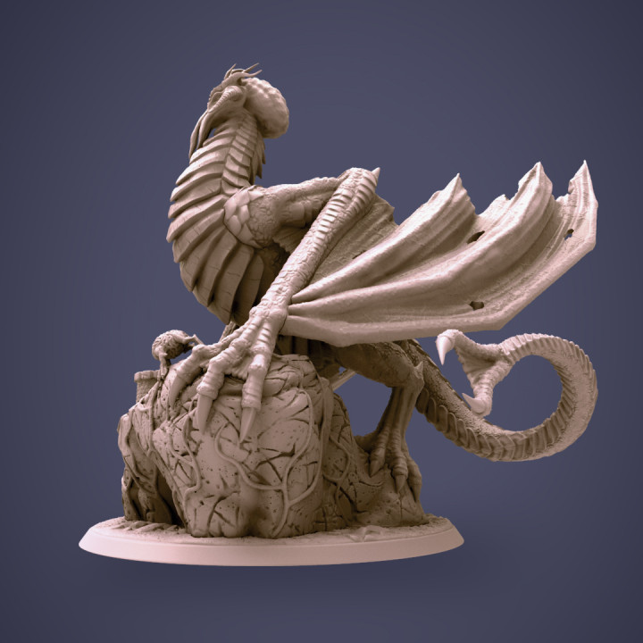 3D Printable Illithid Dragon by clynche art