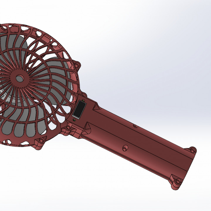 3D Printable Handheld Fan + chargers by TB3D