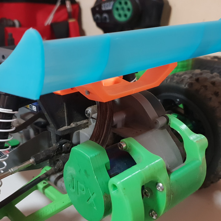 3D Printable RC wing with Traxxas mount by Joe Prints