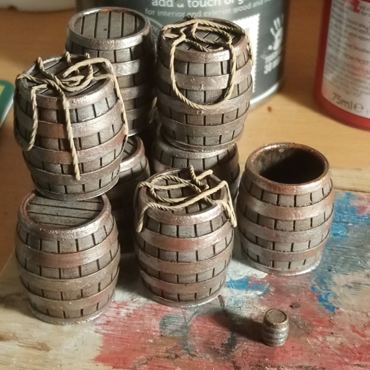 3D Printable Dark Souls Boardgame Barrels by Preston Phillips