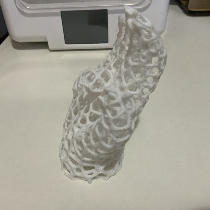 3D Printable Right Hand Voronoi by MOSF