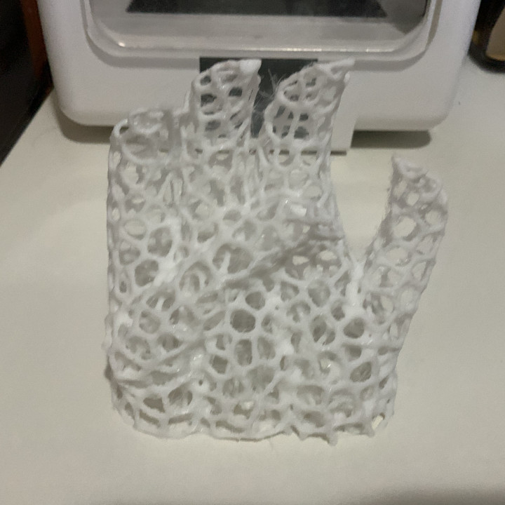 3D Printable Right Hand Voronoi by MOSF