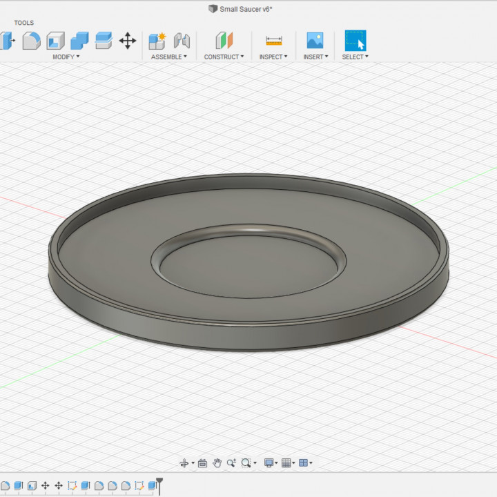 3D Printable Small Saucer (Bulbasaur Planter Plate) by Allie Katz