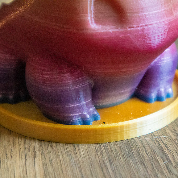 3D Printable Small Saucer (Bulbasaur Planter Plate) by Allie Katz