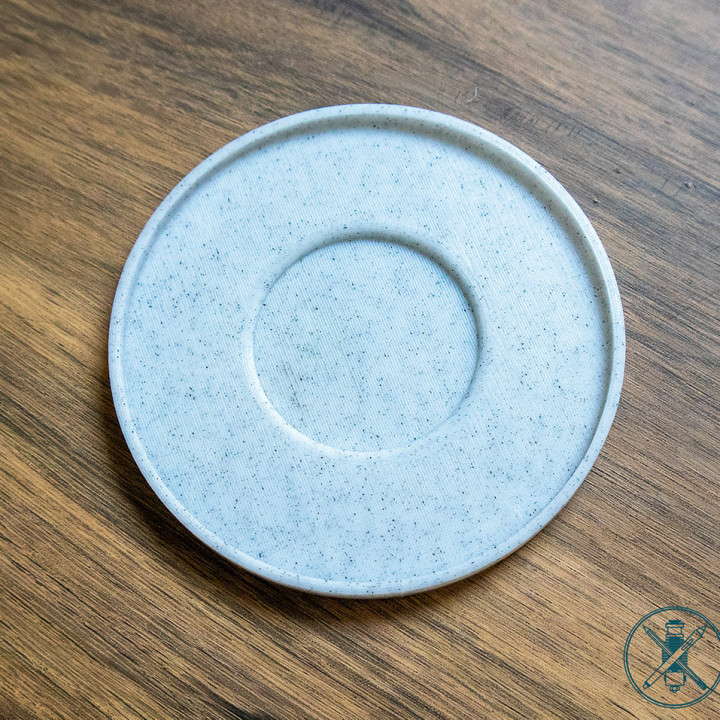 3D Printable Small Saucer (Bulbasaur Planter Plate) by Allie Katz