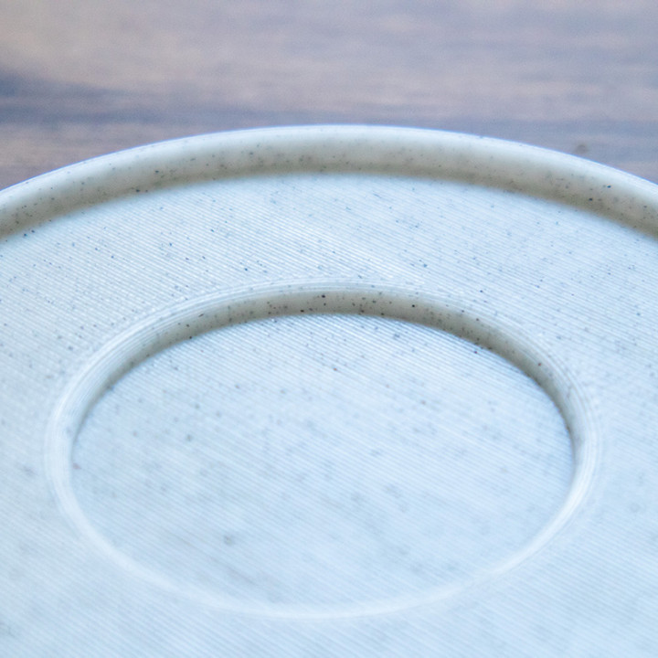 3D Printable Small Saucer (Bulbasaur Planter Plate) by Allie Katz