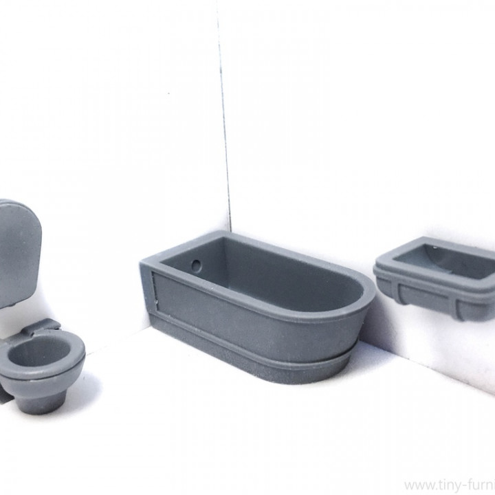 3D Printable Omega bath by Tiny Furniture