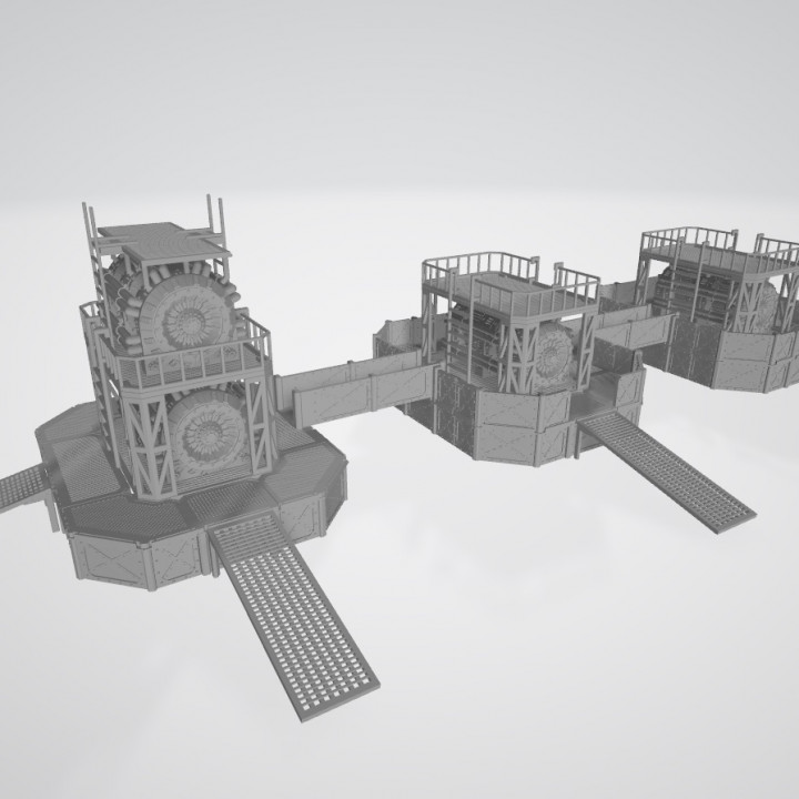 3D Printable 5070 Industrial Complex Walkways by Steve Snow