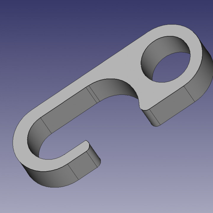 3D Printable Hook by Rémi