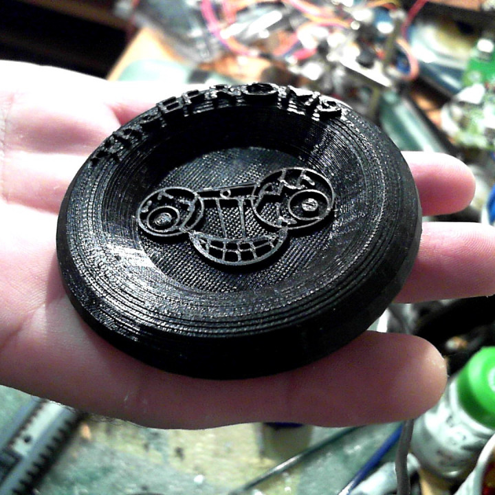 3D Printable TheEPROM9 Maker Coin MK2 by Simon