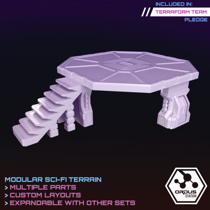 3D Printable Landing Pad by Saucermen Studios