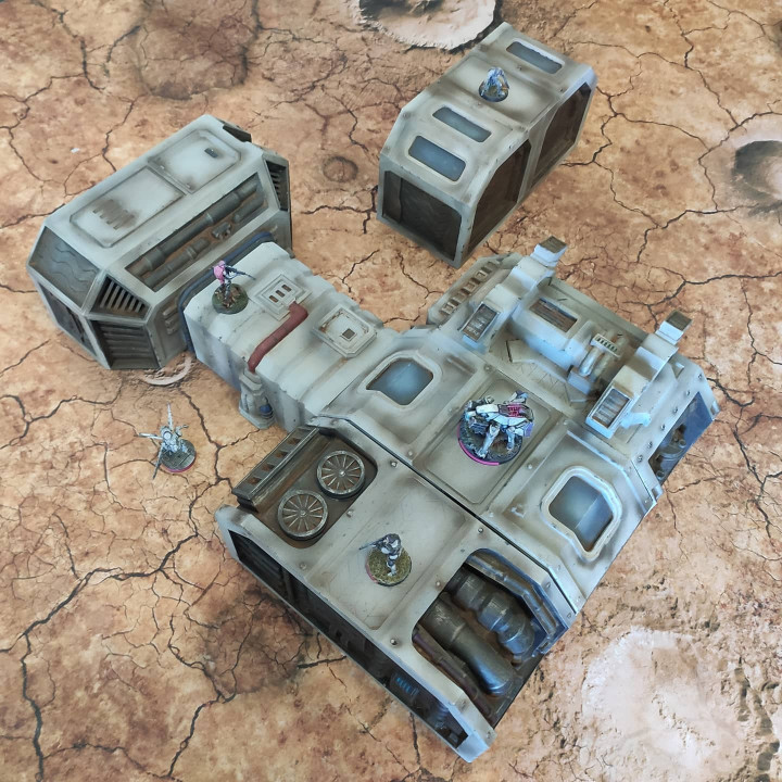 3D Printable Ordus Station Core Modules by Saucermen Studios