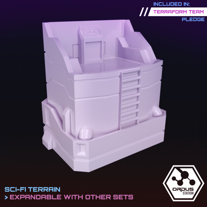 3D Printable Control Tower by Saucermen Studios