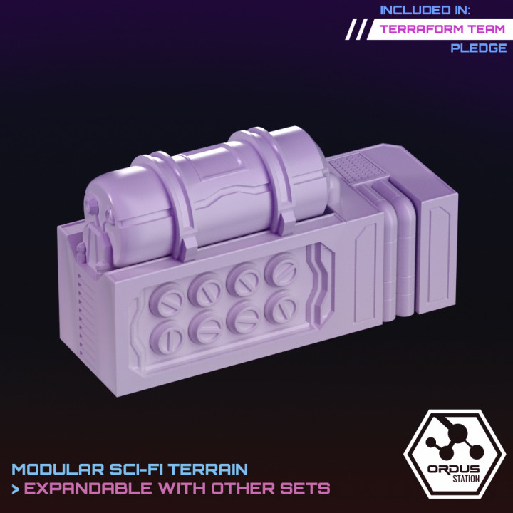 3D Printable Ordus Station - Liquid Storage by Saucermen Studios
