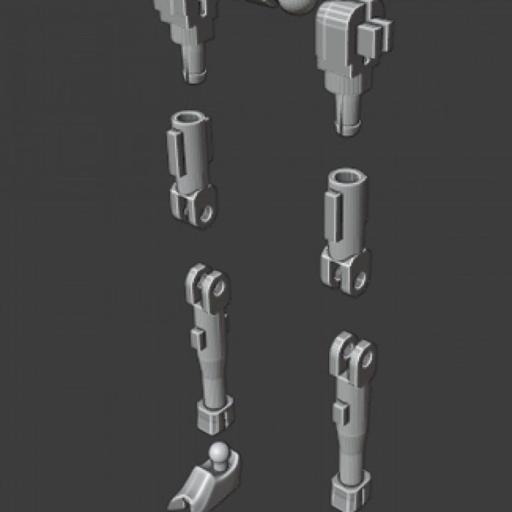 3D Printable Action Figure Frame Ver.01 by benni sanjaya