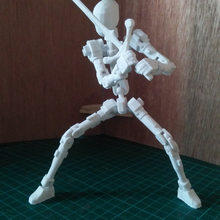 3D Printable Action Figure Frame Ver.01 by benni sanjaya