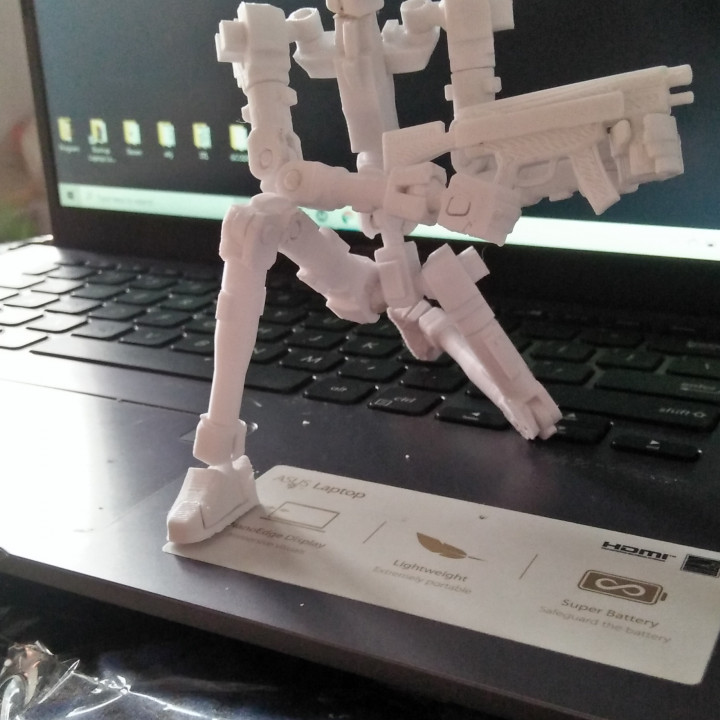 3D Printable Action Figure Frame Ver.01 by benni sanjaya