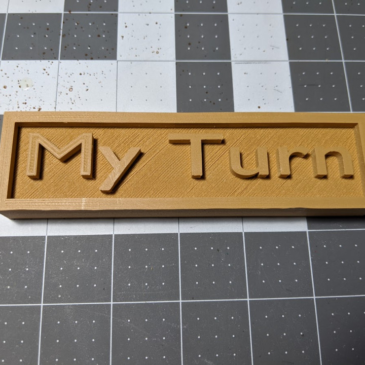 3D Printable End Turn Flip Token - MTG by Dirk Rider