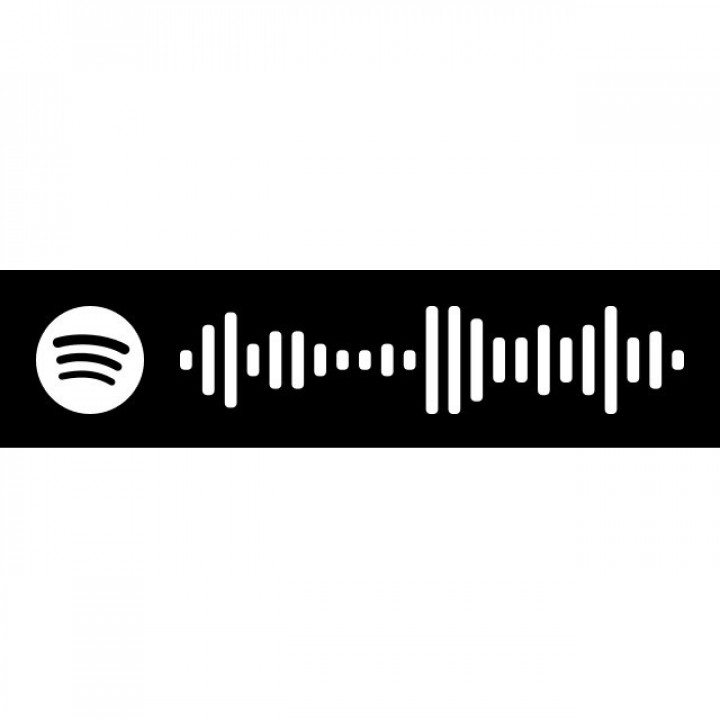 3D Printable Secret Spotify Code Song ( Rick Roll ) by Caleigh