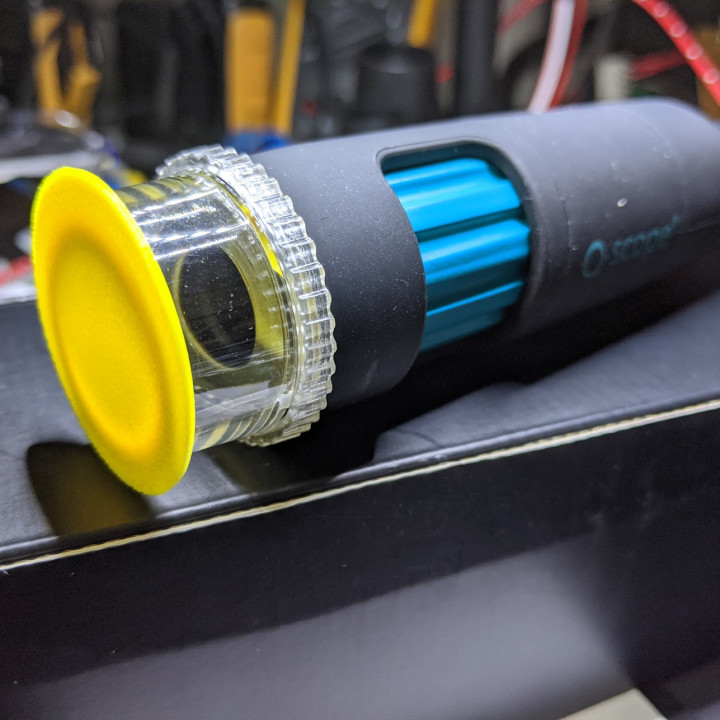 3D Printable Q-Scope QS.80200-P Lens Cover USB Microscope by Simon
