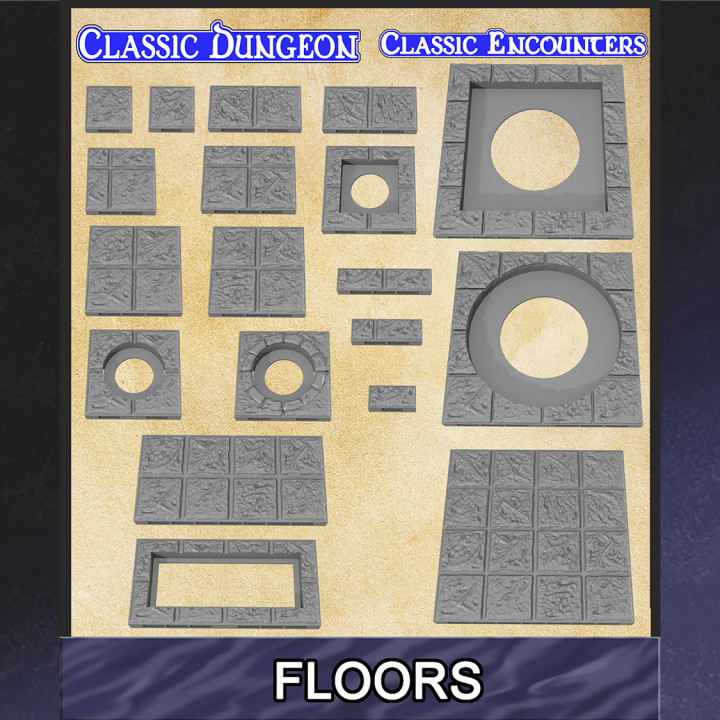 3D Printable DungeonWorks: Classic Dungeon Starter Set by Monstrous ...