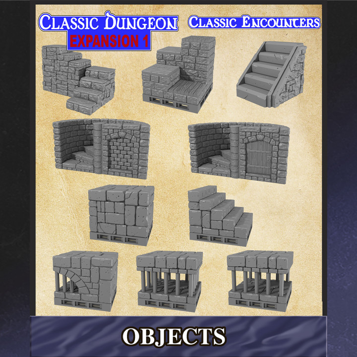 3D Printable DungeonWorks: Classic Dungeon Expansion 1 by Monstrous ...