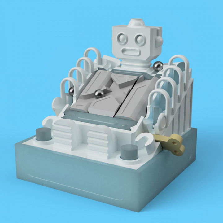 3D Printable Robo-Revolution Marble Run by Jacob Surovsky