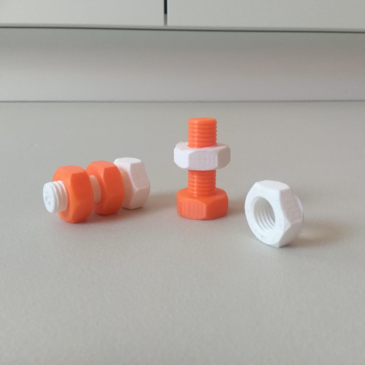 3D Print of Double Threaded Screw by CreativeElectronics