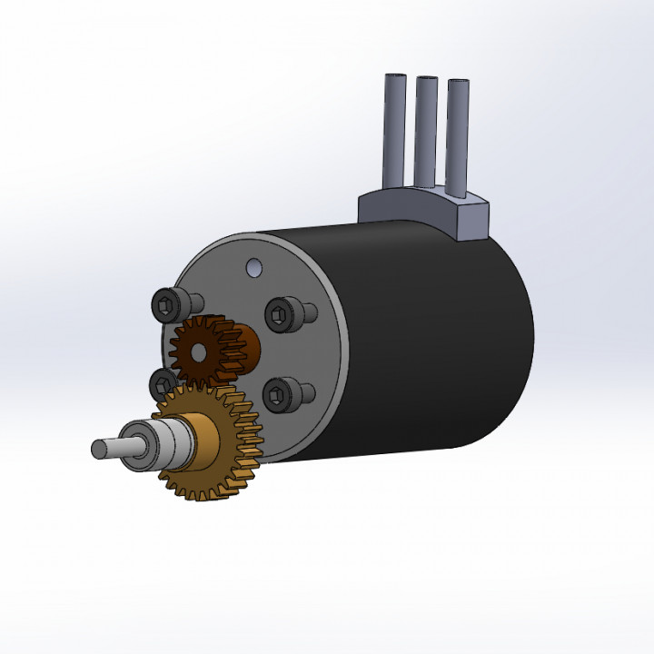 3D Printable Metal GearBox brussless super strong by TB3D