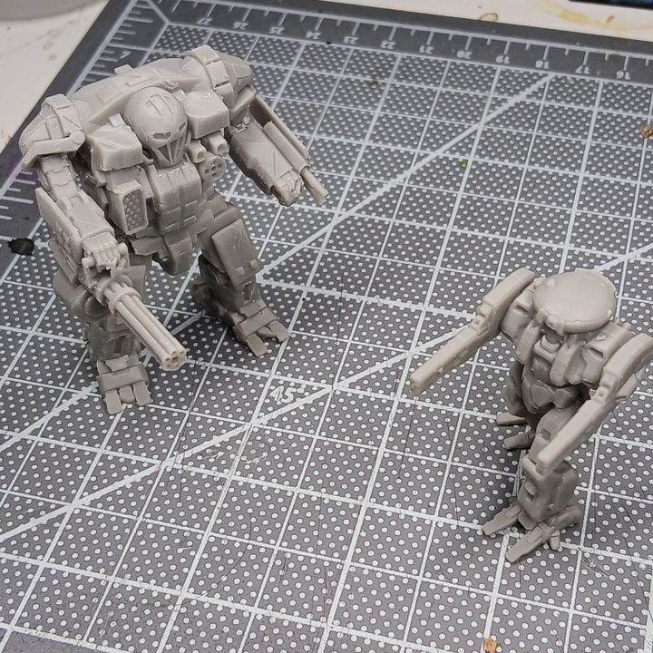 3D Print of MWDA ATLAS III 6mm Scale Mecha by Barbalargas