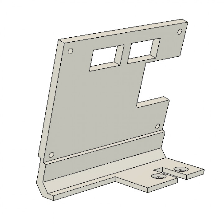 3D Printable Case for 12864 Full Graphic LCD for 2020 Extrusion Frame ...