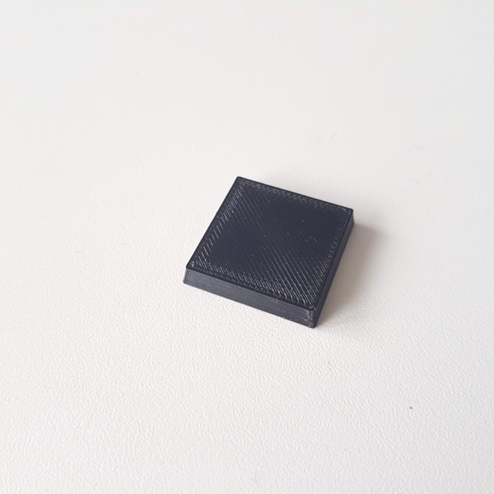 3D Printable Square Wargaming Base 25mm x 25mm by Edwin Cross