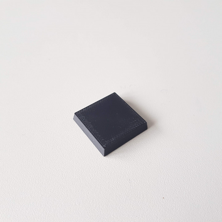 3D Printable Square Wargaming Base 25mm x 25mm by Edwin Cross