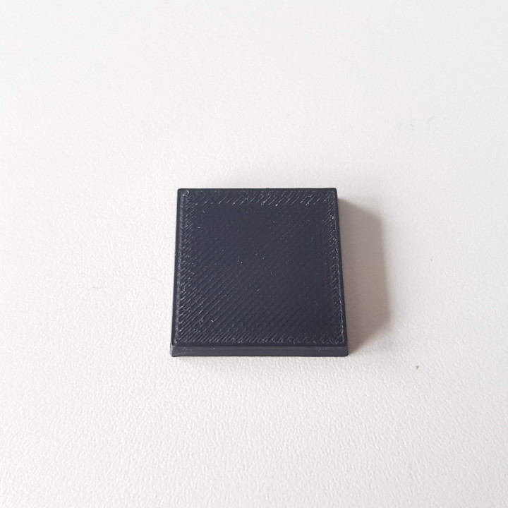 3D Printable Square Wargaming Base 25mm x 25mm by Edwin Cross