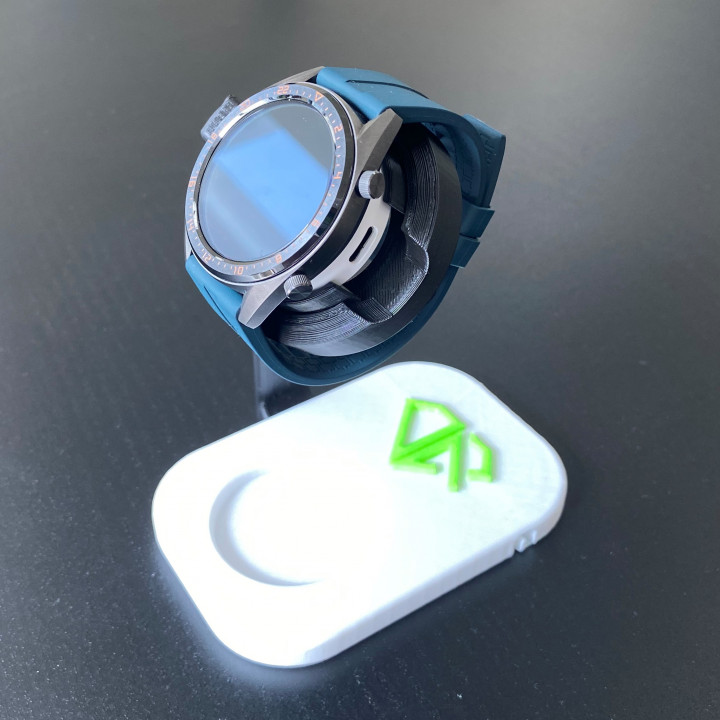 3D Printable Universal smart watch stand by Almas Robotics