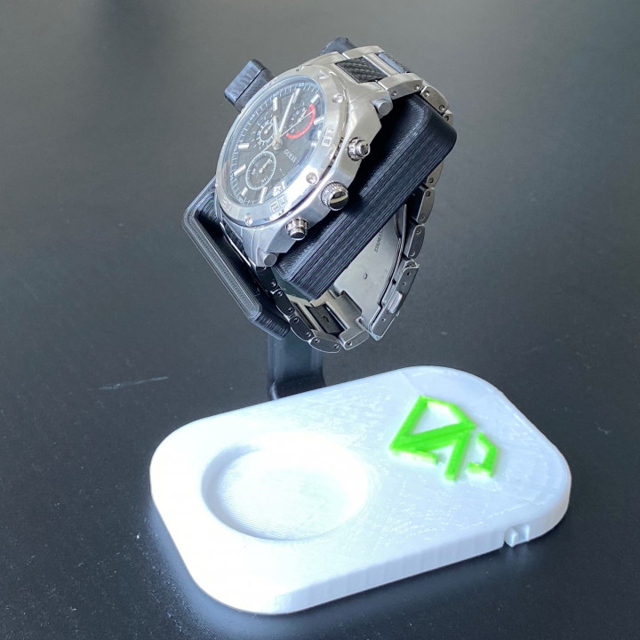 3D Printable Universal smart watch stand by Almas Robotics