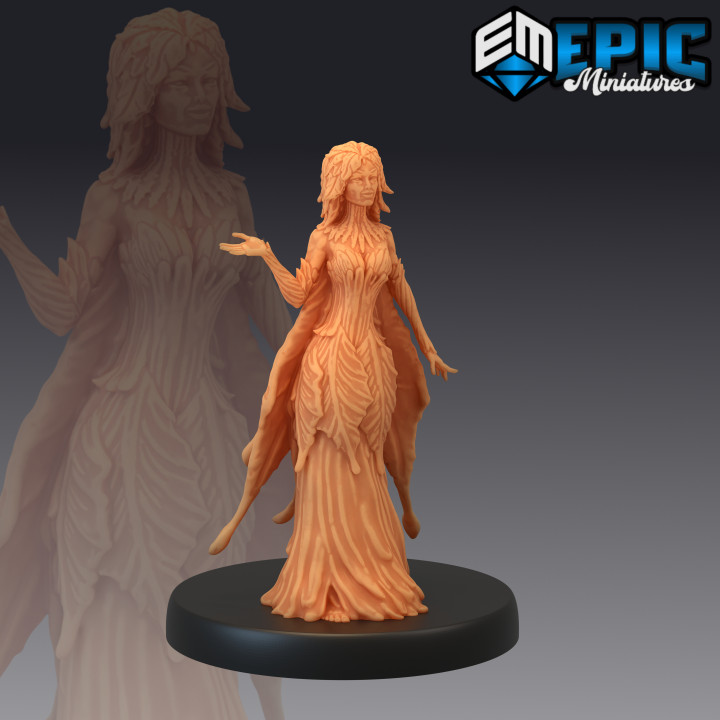 3D Printable Flower Dryad / Forest Pixie / Nature Fairy by Epic-Miniatures