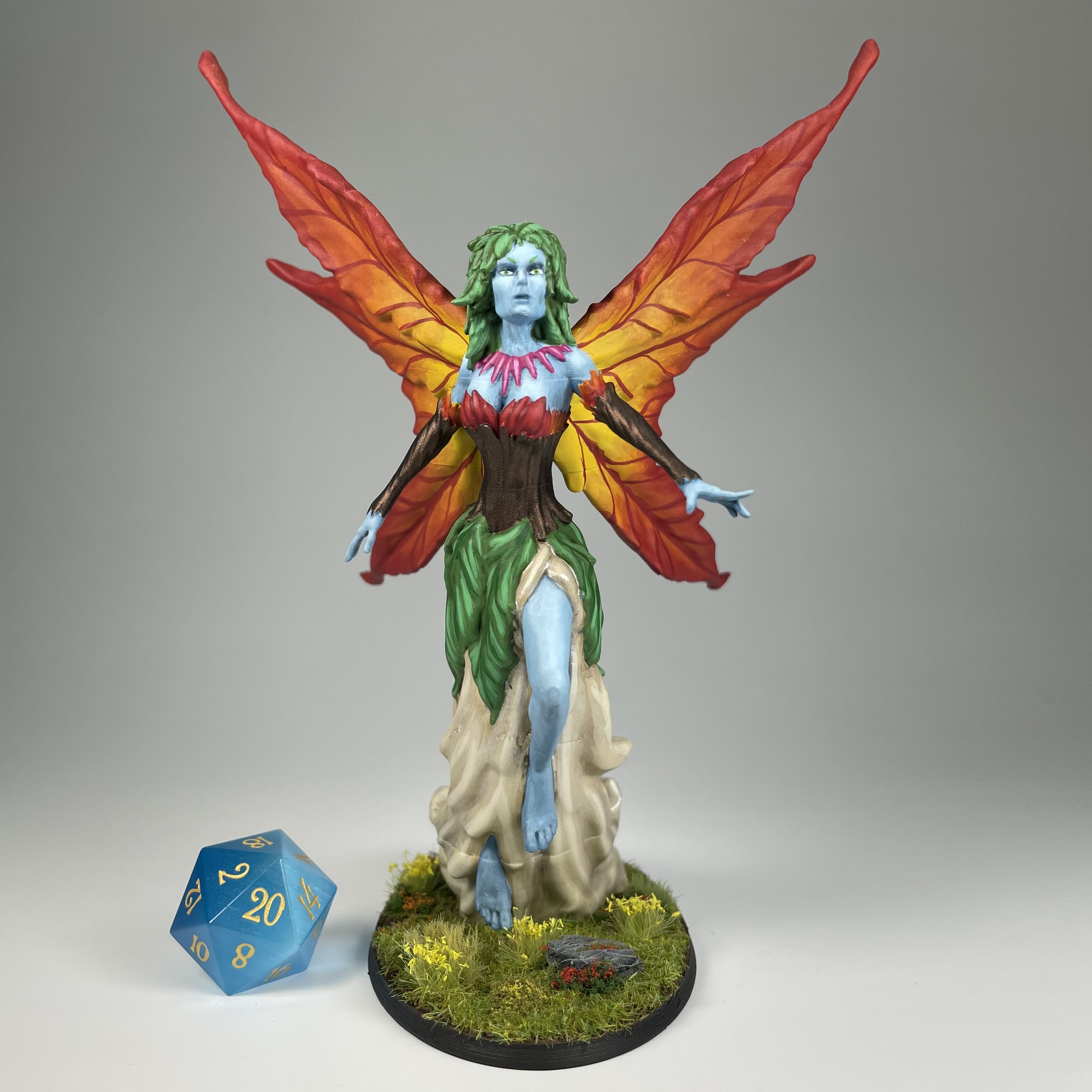 3D Printable Flower Dryad Flying / Forest Pixie / Nature Fairy by Epic ...