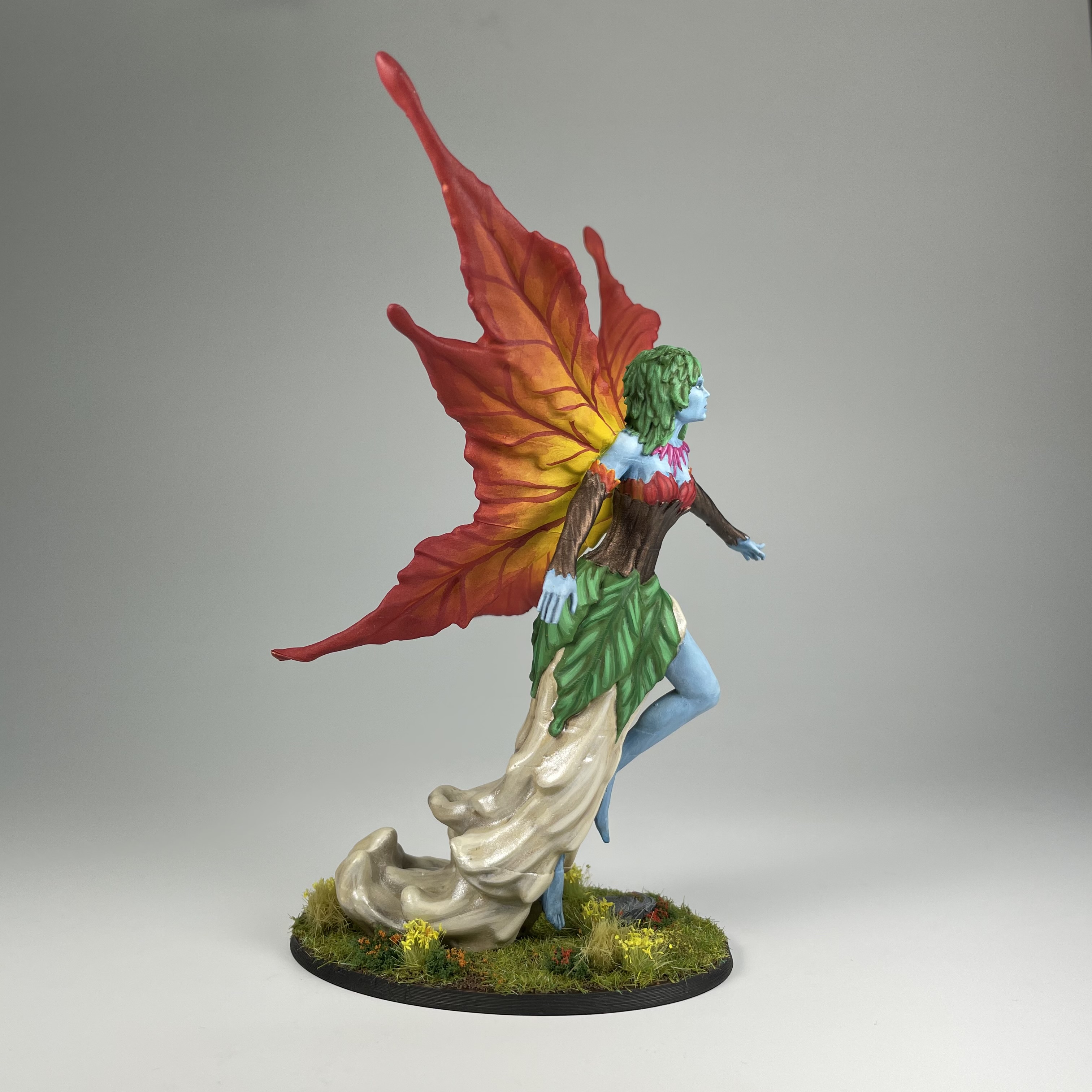 3D Printable Flower Dryad Flying / Forest Pixie / Nature Fairy by Epic ...