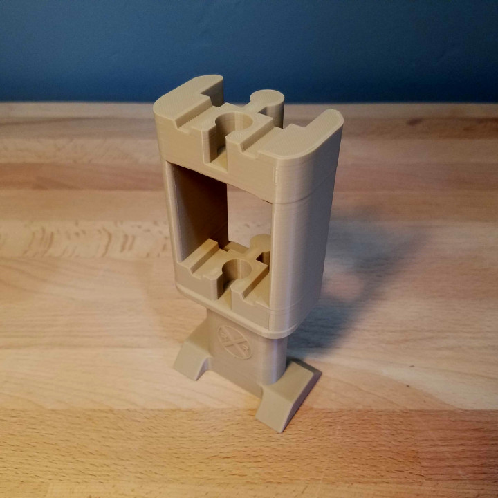 3D Printable Multi-Level Train Bridge Pillar Set by Red Kraken Forge