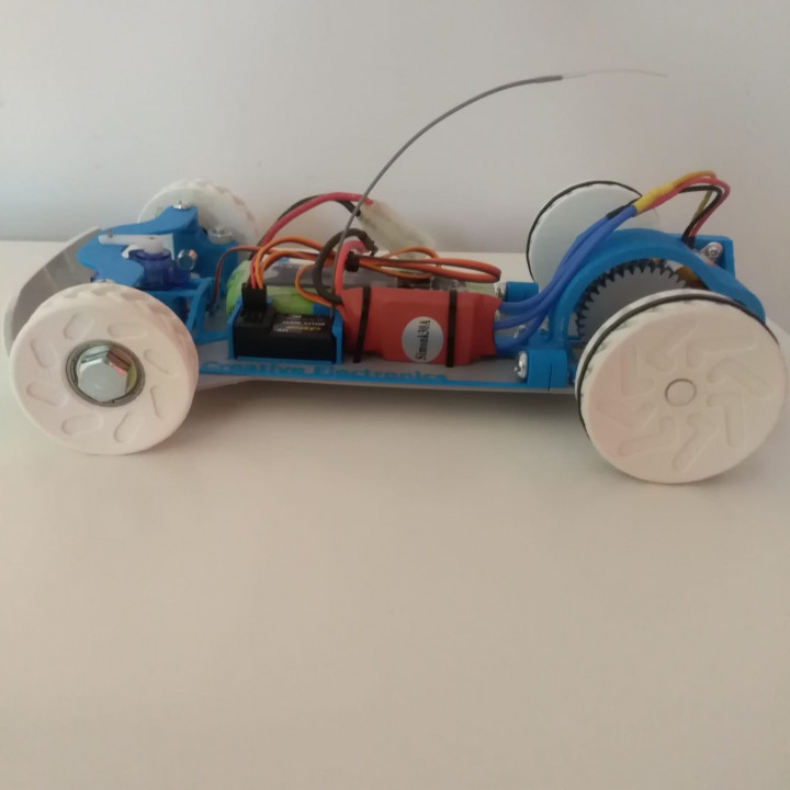 3D Printable Open RC Car V3 - Chassis by Creative Electronics