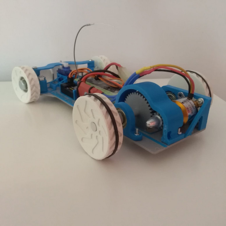 3D Printable Open RC Car V3 - Chassis by Creative Electronics