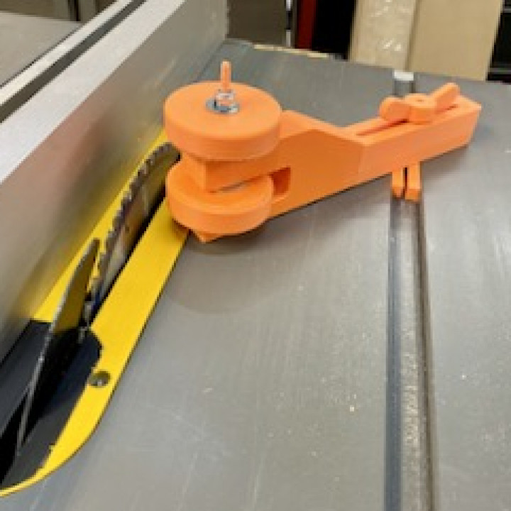 3D Printable Table Saw Roller Hold-Down by Patrick
