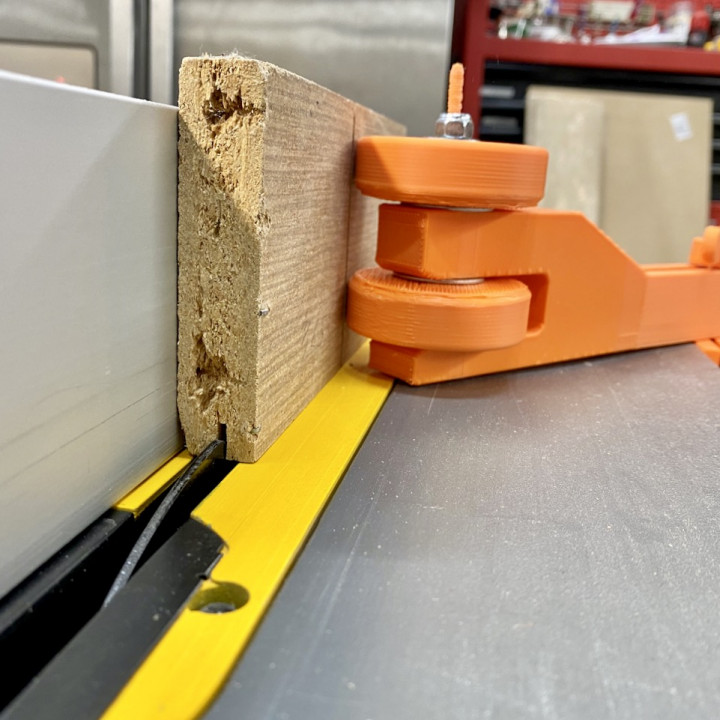 3D Printable Table Saw Roller Hold-Down by Patrick