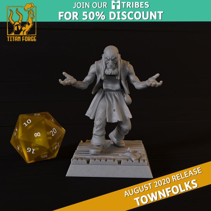 3D Printable Titan Forge Miniatures - 2020 - August - Townfolks by ...