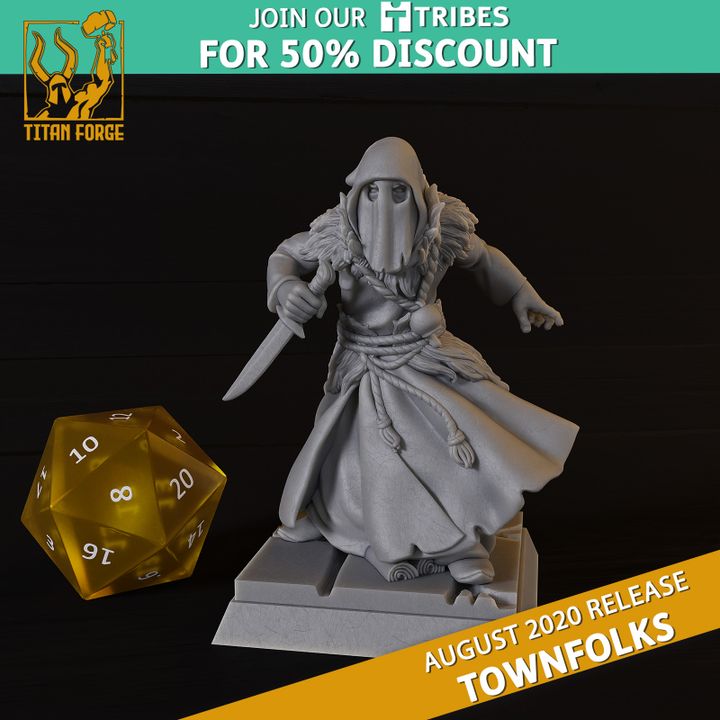 3D Printable Titan Forge Miniatures - 2020 - August - Townfolks by ...