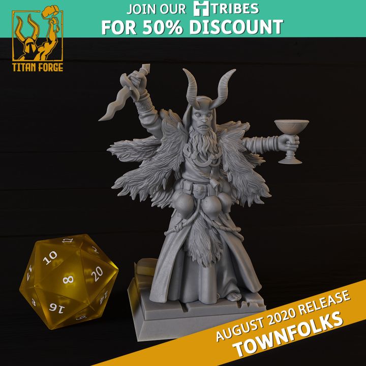 3D Printable Titan Forge Miniatures - 2020 - August - Townfolks by ...