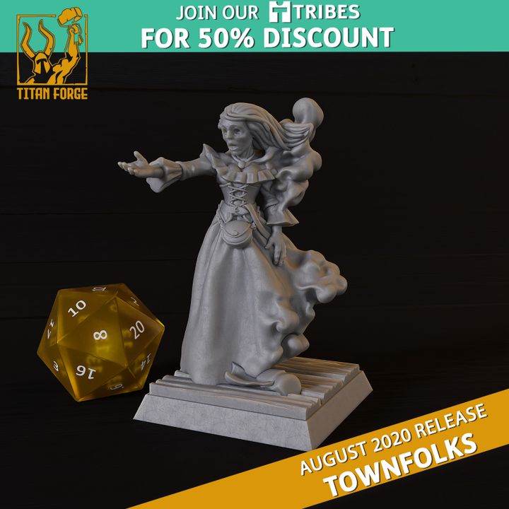 3D Printable Titan Forge Miniatures - 2020 - August - Townfolks by ...