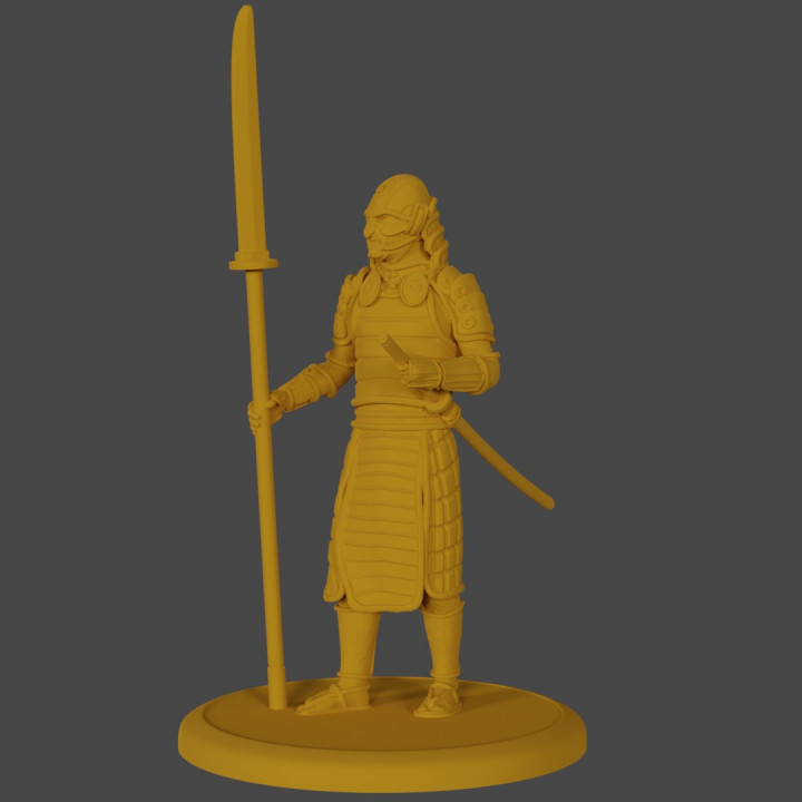 3D Printable Samurai Warrior by YourNeighborKnight Minis