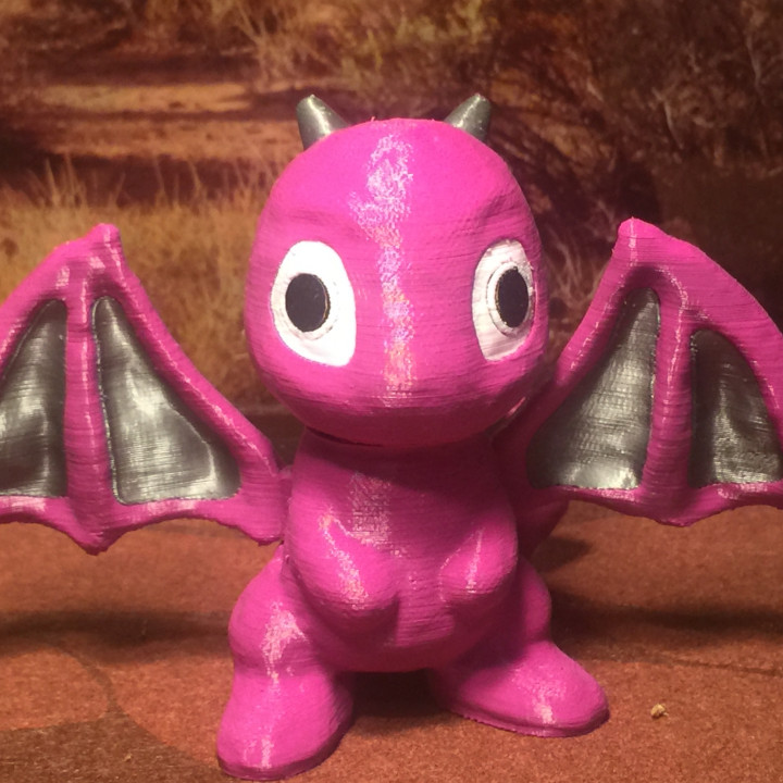 3D Printable Baby Dragon -articulated by Star Labs 3D, LLC